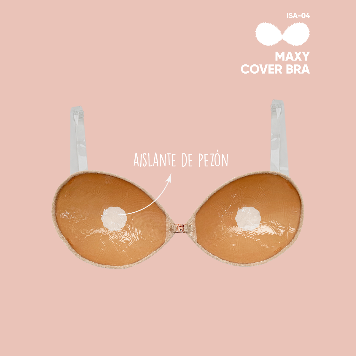 Brasier adhesivo copa profunda / Maxy cover bra / ISA-04– Bella Confidence